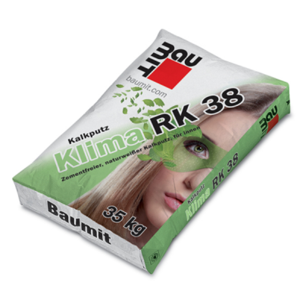 35kg Baumit Klima RK 38 Cement-free, natural white lime render – Ultimate Insulation Supplies