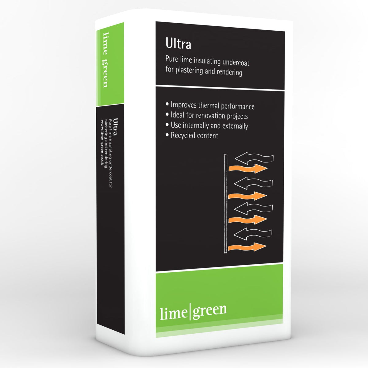 Lime Green Ultra Lime Plaster Base Coat - 10kg – Ultimate Insulation ...