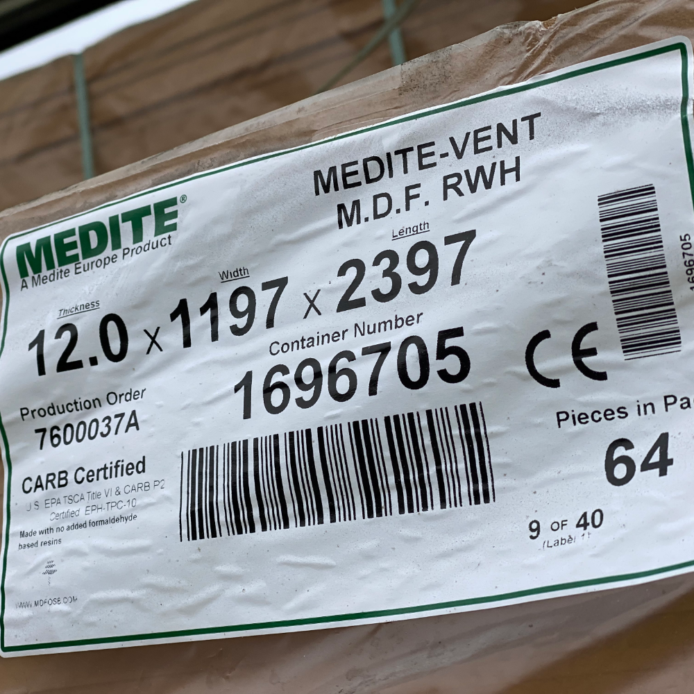 MEDITE Vent Breathable Sheathing Panel – Ultimate Insulation Supplies